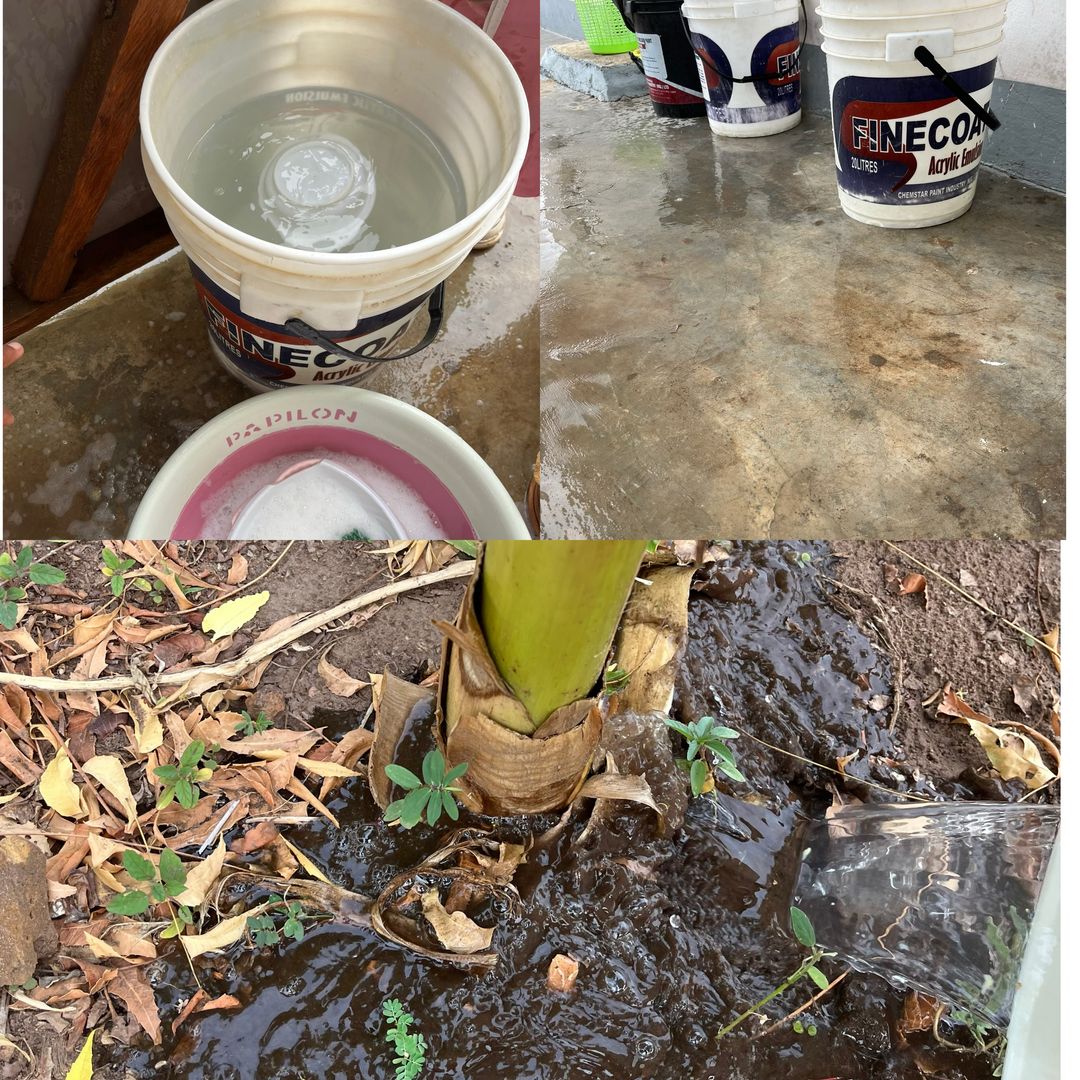 Rahima K Salihu's post on Goodwall - I saved 15 liters of water while rinsing my dishes and ...