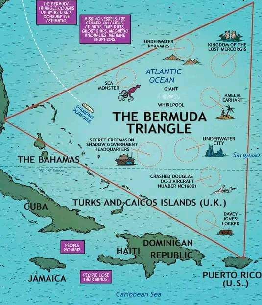 Bin Sharof's post on Goodwall - BERMUDA THEORY The Bermuda Triangle, a region in the western ...