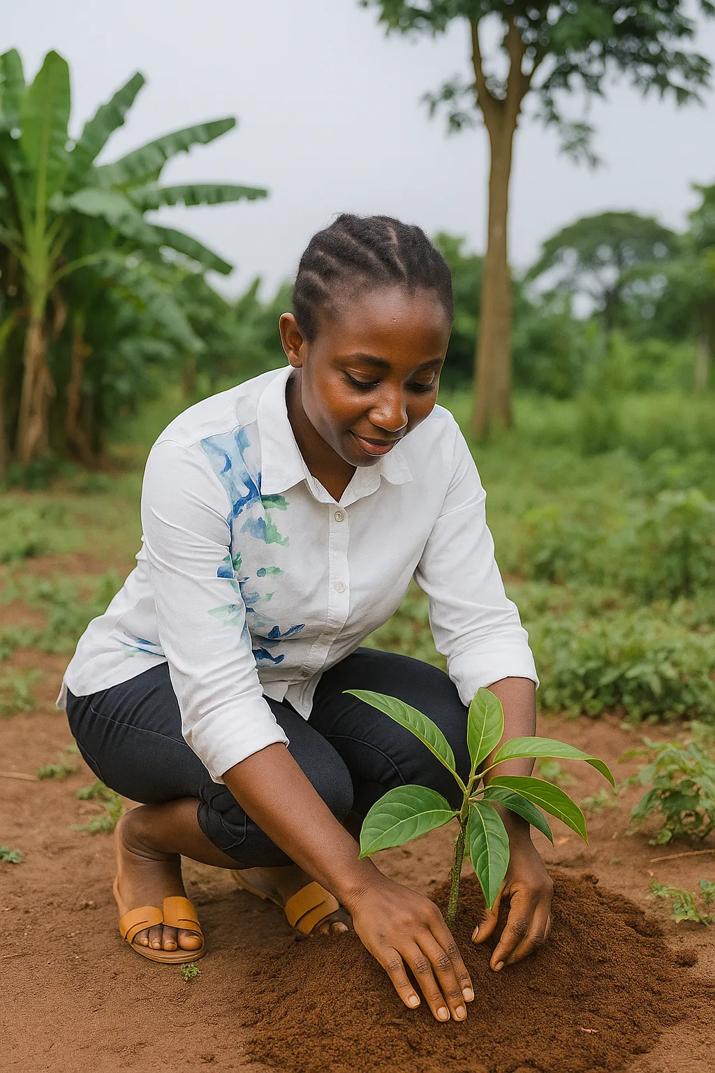 Mercy Amaka's post on Goodwall - Today, I planted an avocado tree, and ...