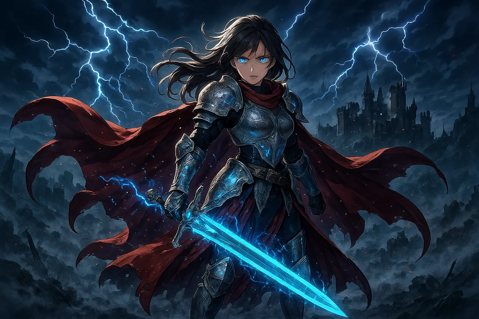 Khadeja Ah's post on Goodwall - A fierce anime warrior stands on a ...