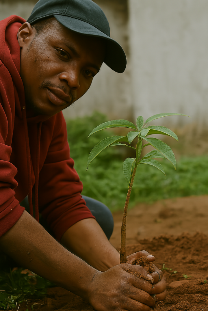 Oluwasegun Temitope Adenuga's post on Goodwall - Today, I planted a ...