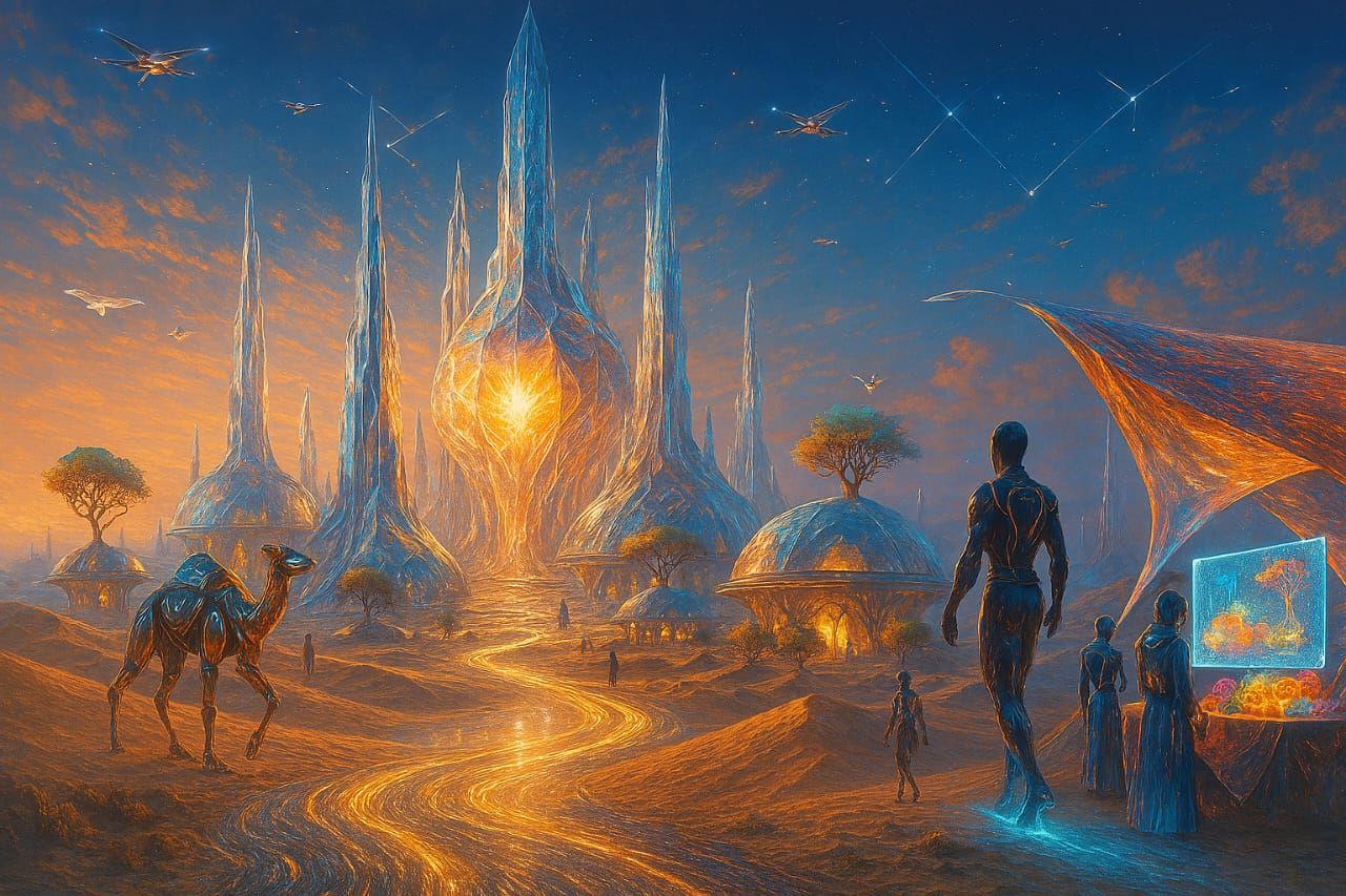 Watson Lilian's post on Goodwall - #DreamWithAI A futuristic desert ...