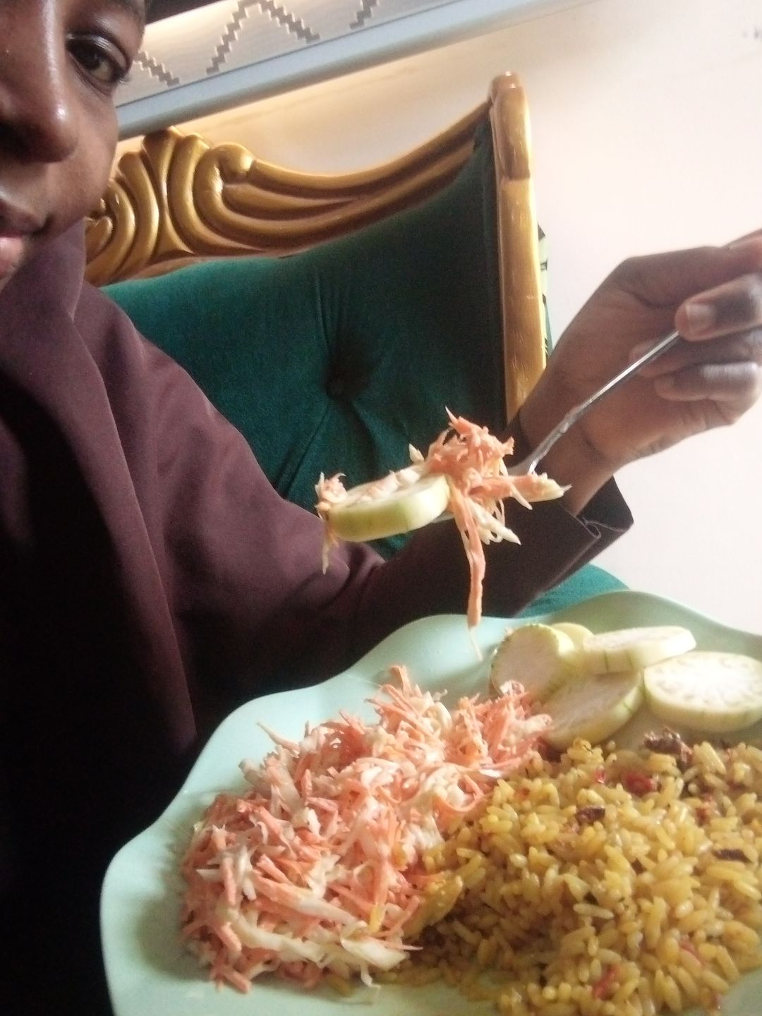Fadeelah Ameenu's post on Goodwall - This is jollof rice with cabbage ...
