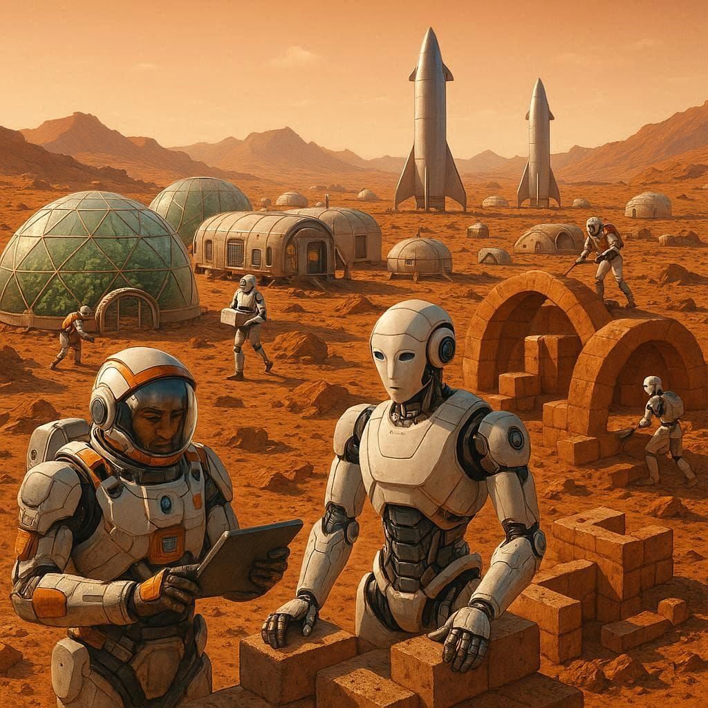 Shehu Isa's post on Goodwall - A futuristic Mars colony where humans ...