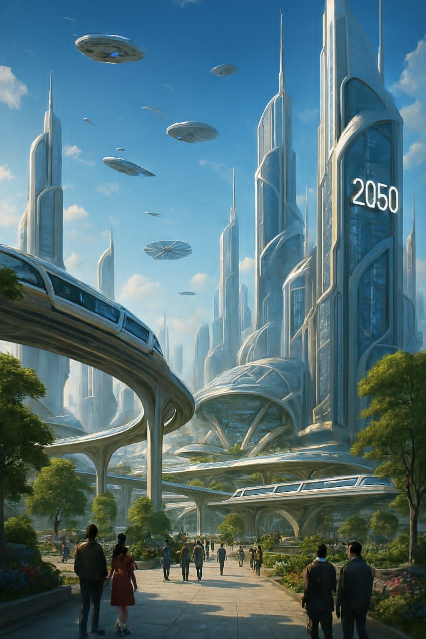 Desired Emzy's post on Goodwall - A futuristic Earth in 2050: sleek eco ...