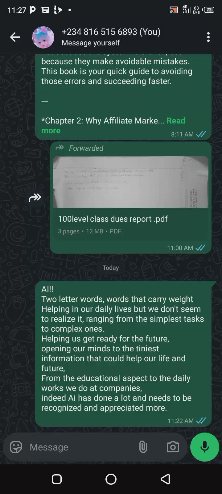 Nwafor Janefrances Amarachukwu's post on Goodwall - #AIBasics Just a ...